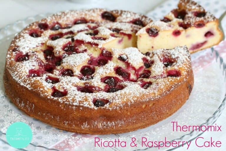 Thermomix Ricotta & Raspberry Cake - Thermobliss