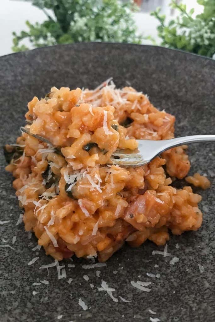 Thermomix Bacon & Tomato Risotto - Thermobliss