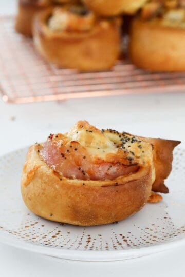 Thermomix Ham and Cheese Scrolls - Thermobliss