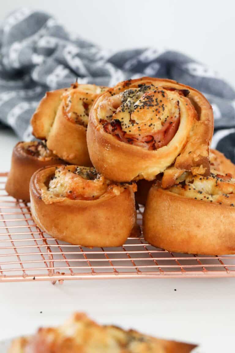 Thermomix Ham and Cheese Scrolls - Thermobliss