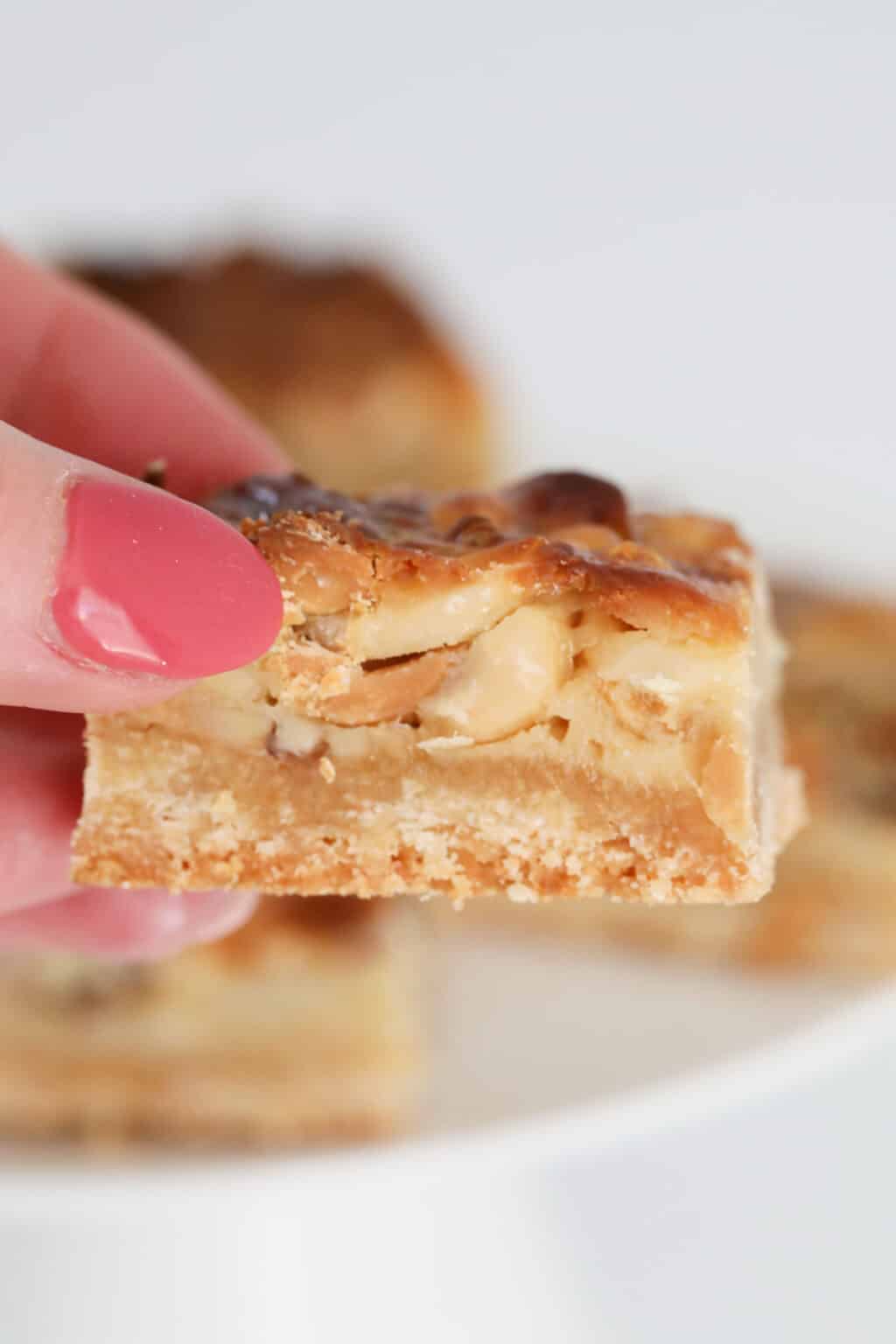 Thermomix Caramel Nut Slice - Thermobliss