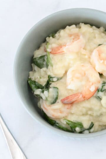 Thermomix Garlic Prawn Risotto - Thermobliss