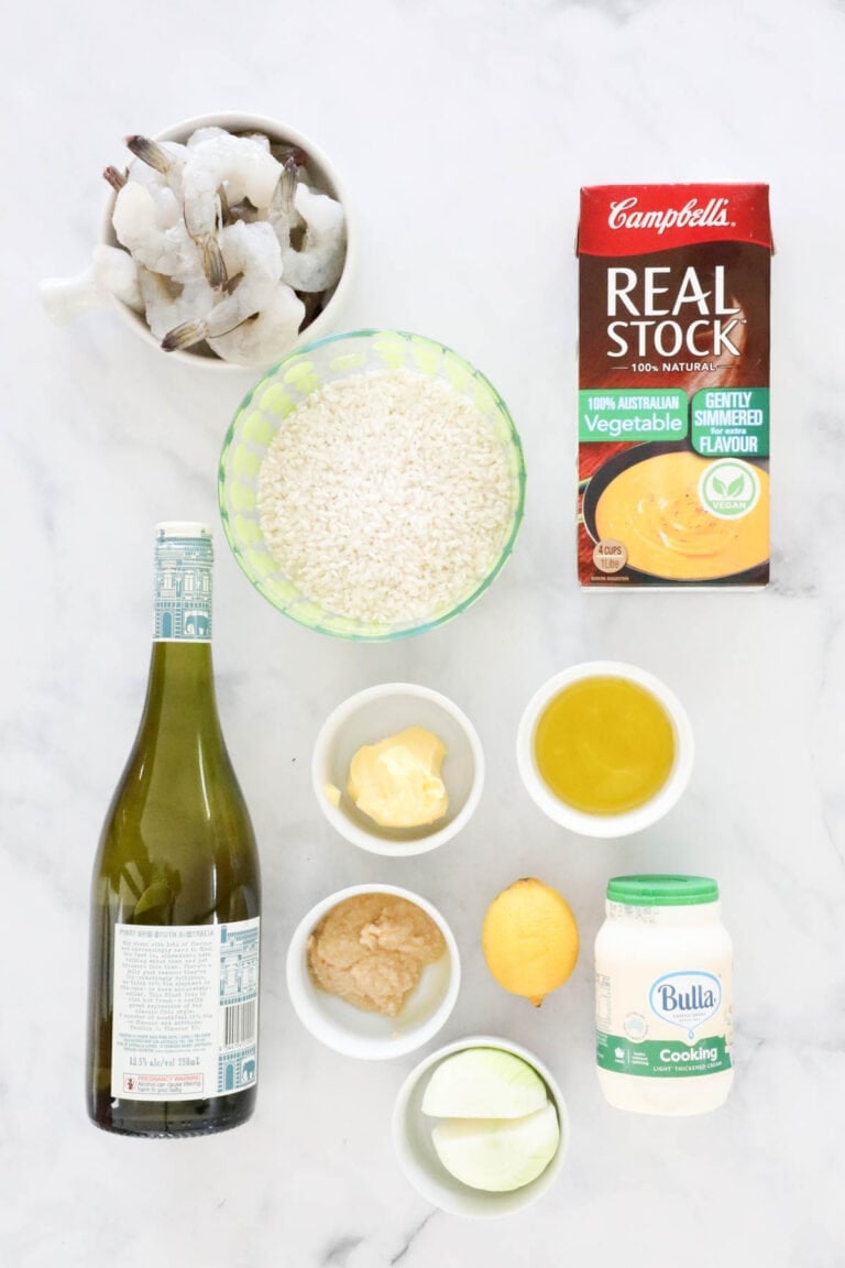 Thermomix Garlic Prawn Risotto - Thermobliss