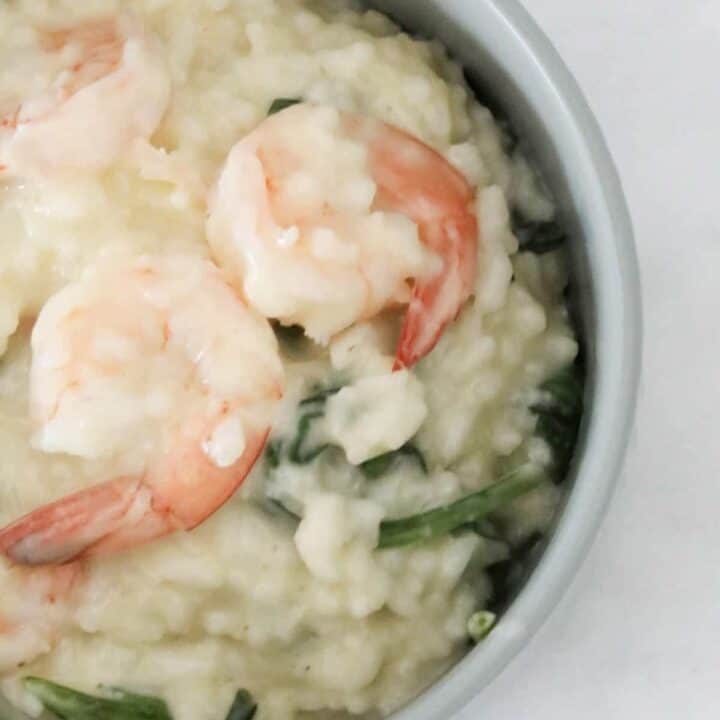Thermomix Garlic Prawn Risotto - Thermobliss